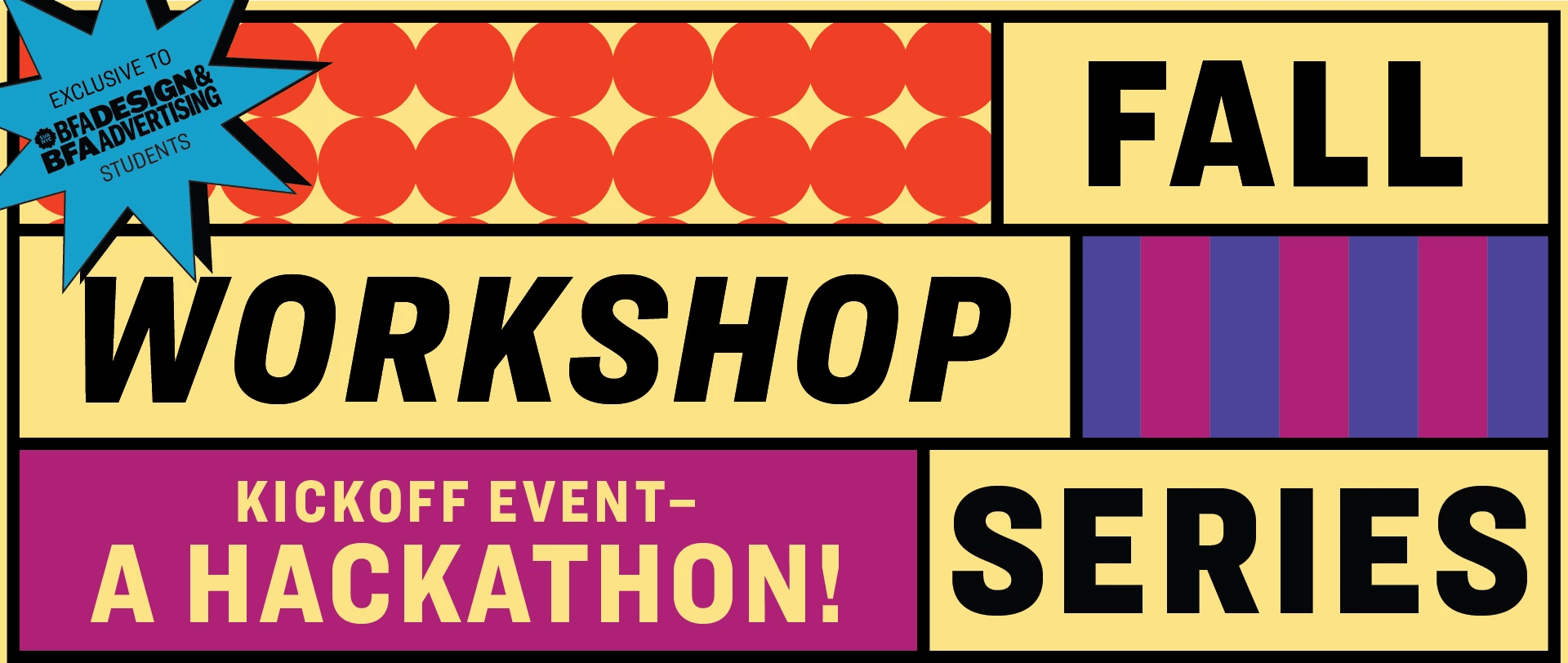 BFA Advertising and BFA Design 2023 Fall Workshop Series | School of ...