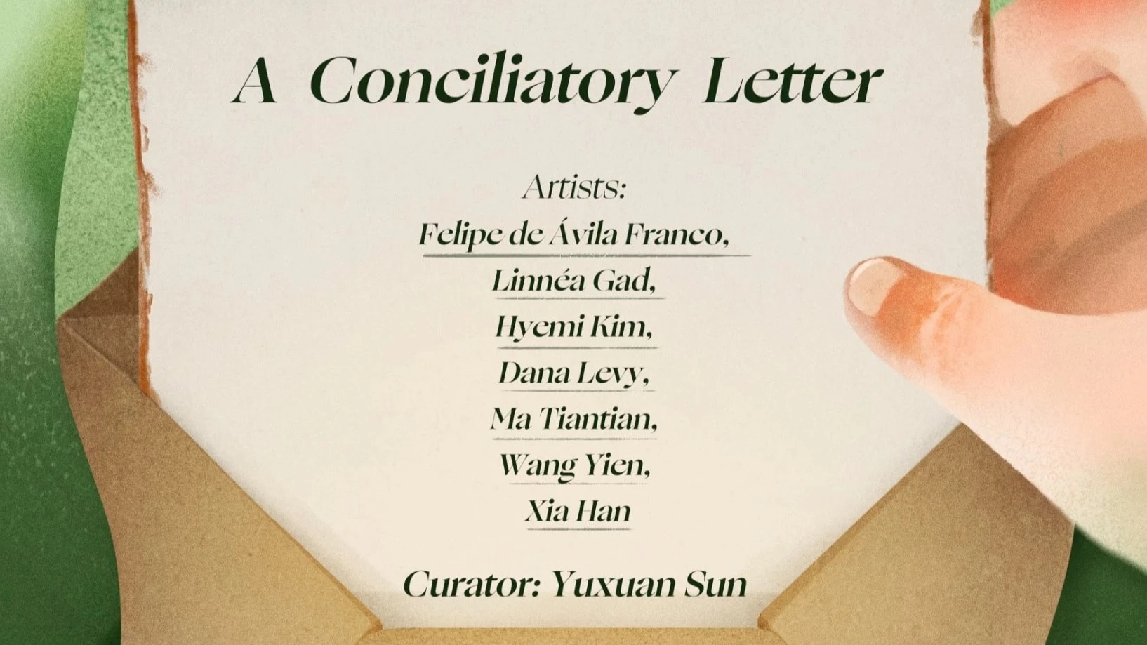 A Conciliatory Letter | February 15 - March 1, 2023 | Events and ...
