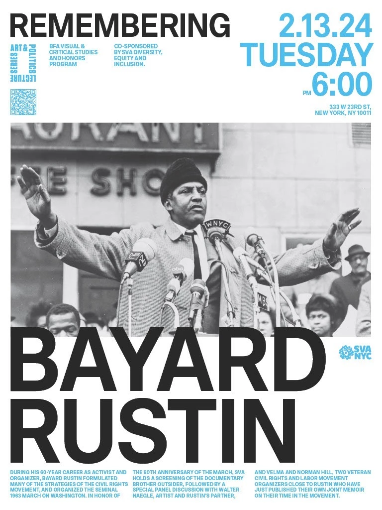 Remembering Bayard Rustin | Events and Exhibitions | School of Visual ...